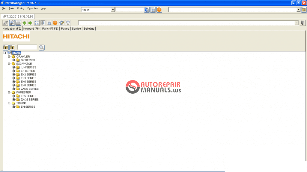HITACHI Parts Manager Pro 6.4.3 [03.2015] How To Install Setting Guide