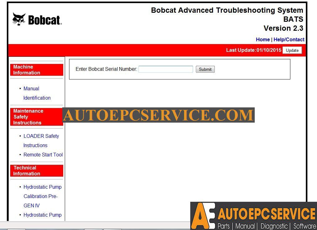 Bobcat Advanced Troubleshooting System BATS V 2.3 11.2015 How To ...