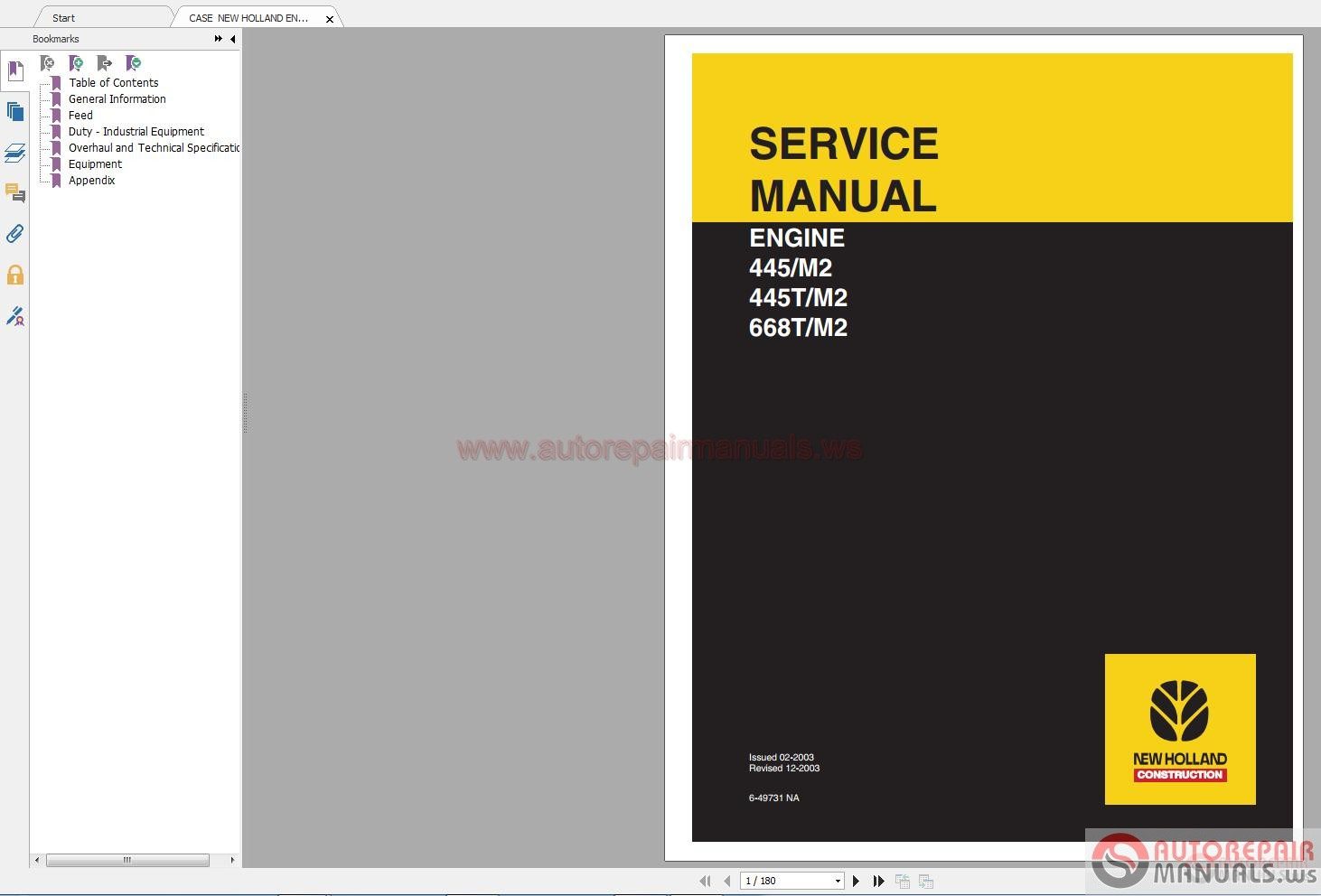 Case Engine Service Manual