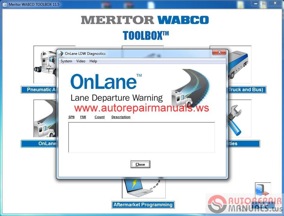Meritor WABCO TOOLBOX 11.5 2015 How To Install Setting Guide