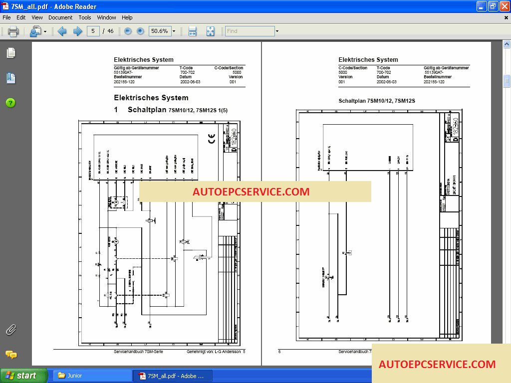 Toyota Forklift Equipments Wiring Diagram CD