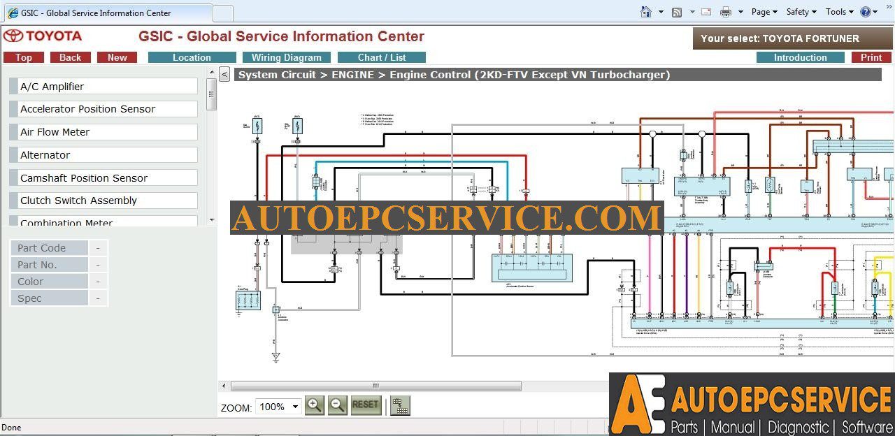 GSIC Toyota Fortuner TGN51,61 KUN60 2012-2014