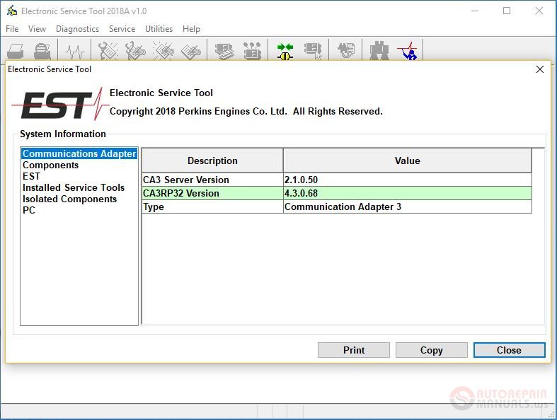 Perkins EST 2018A v1.0-E1 (Build 1941) How To Install Setting Guide