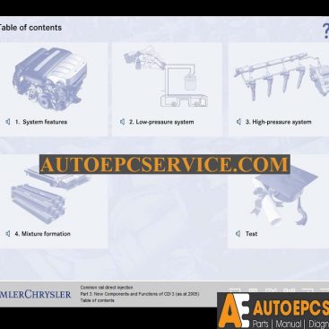 Mercedes-Benz Fuel system of the 642 629 engines CDI 4
