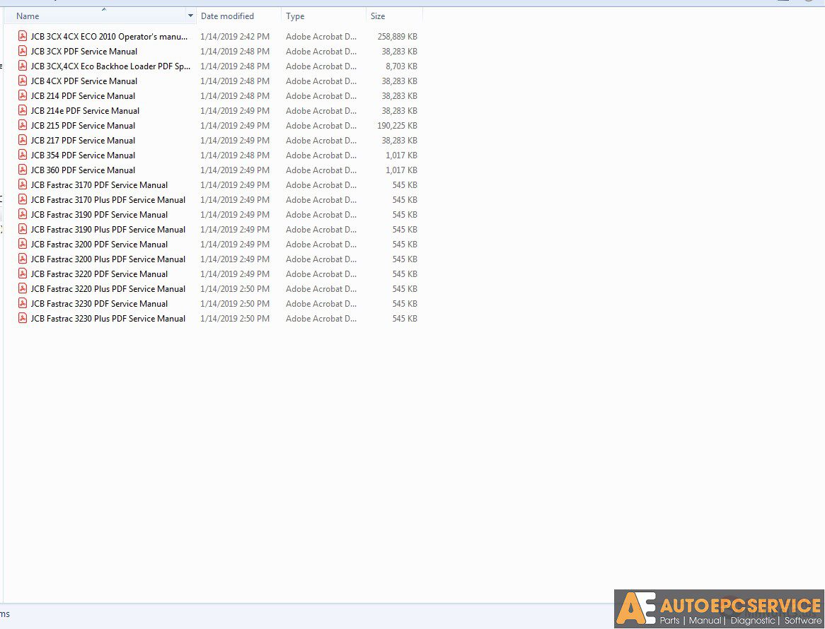 Jcb Pdf Service Manual Cd
