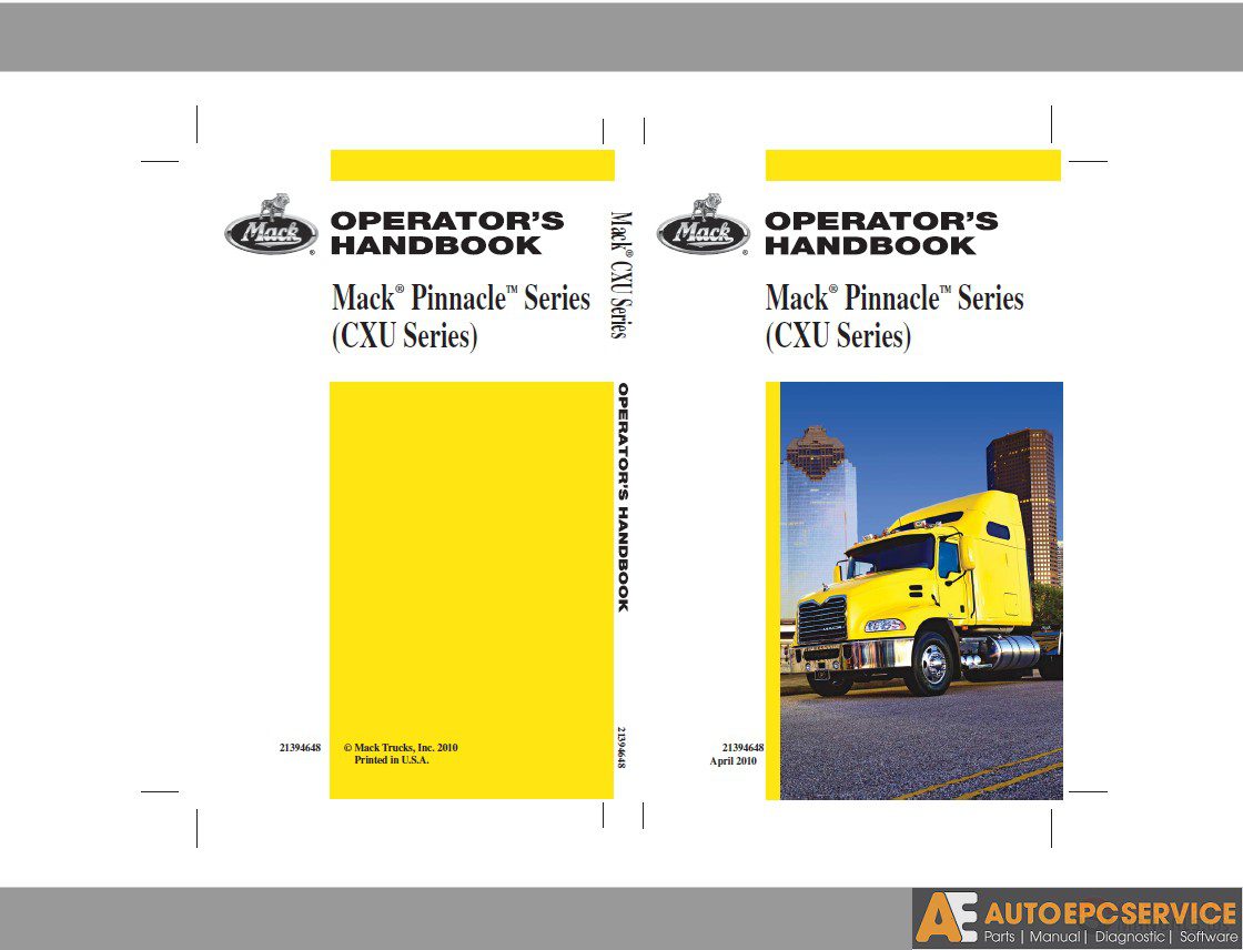Mack Truck PDF Operator's Manual CD