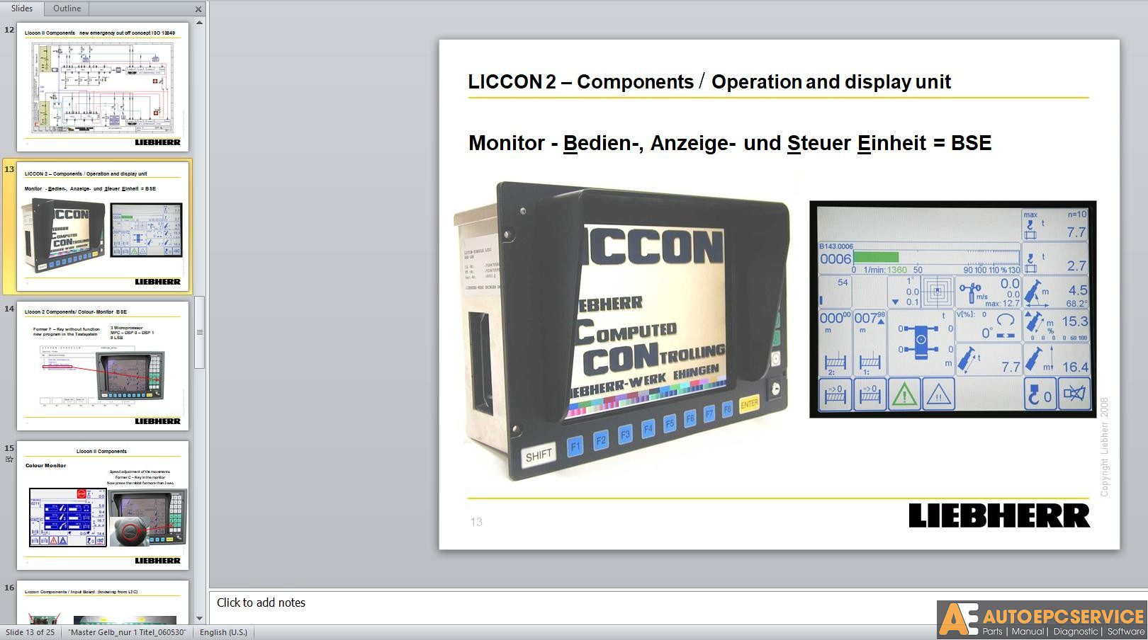 Liebherr Liccon Crane Service Training
