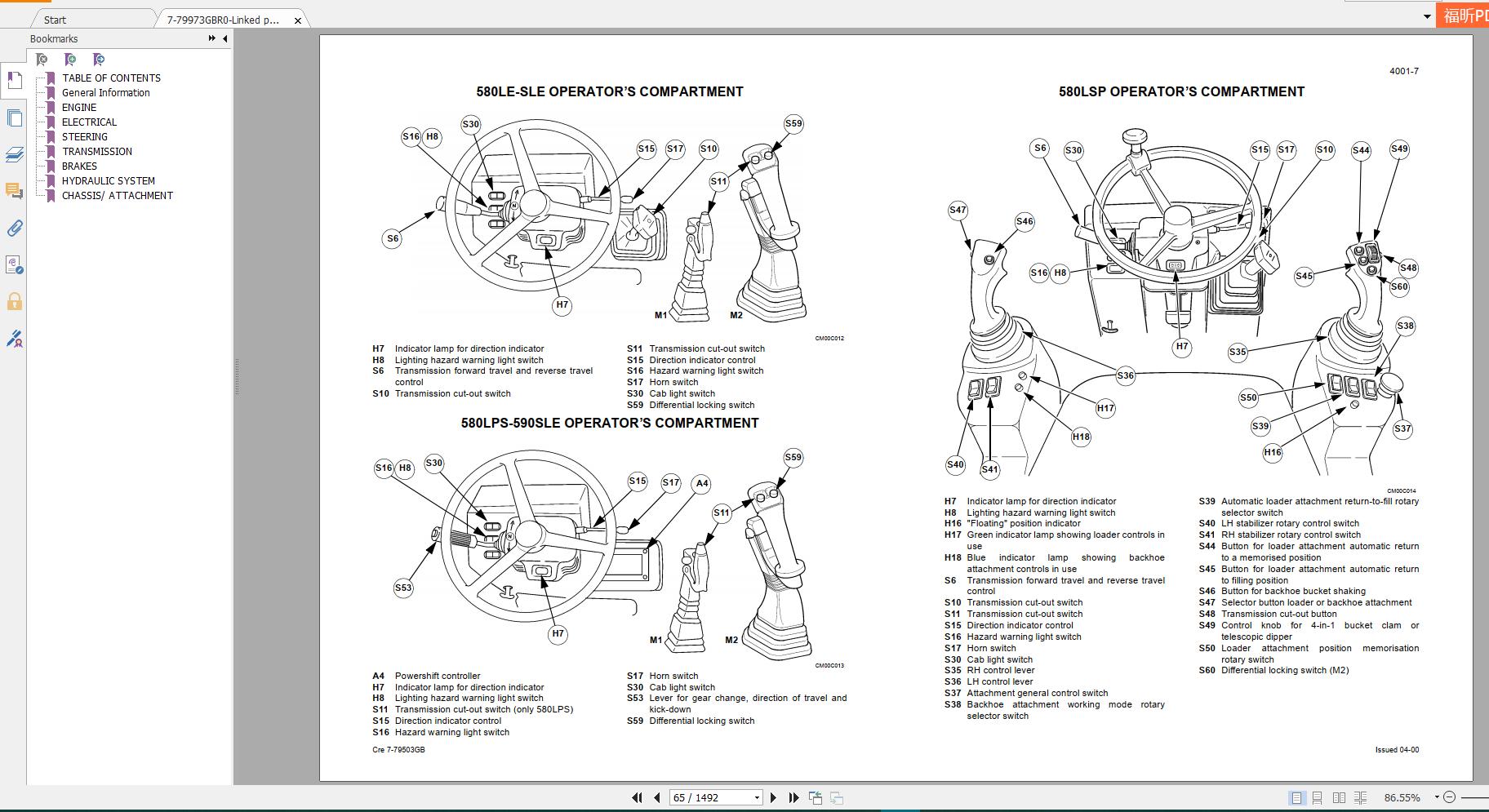 Case Backhoe Loader New Model Service Manual Full DVD