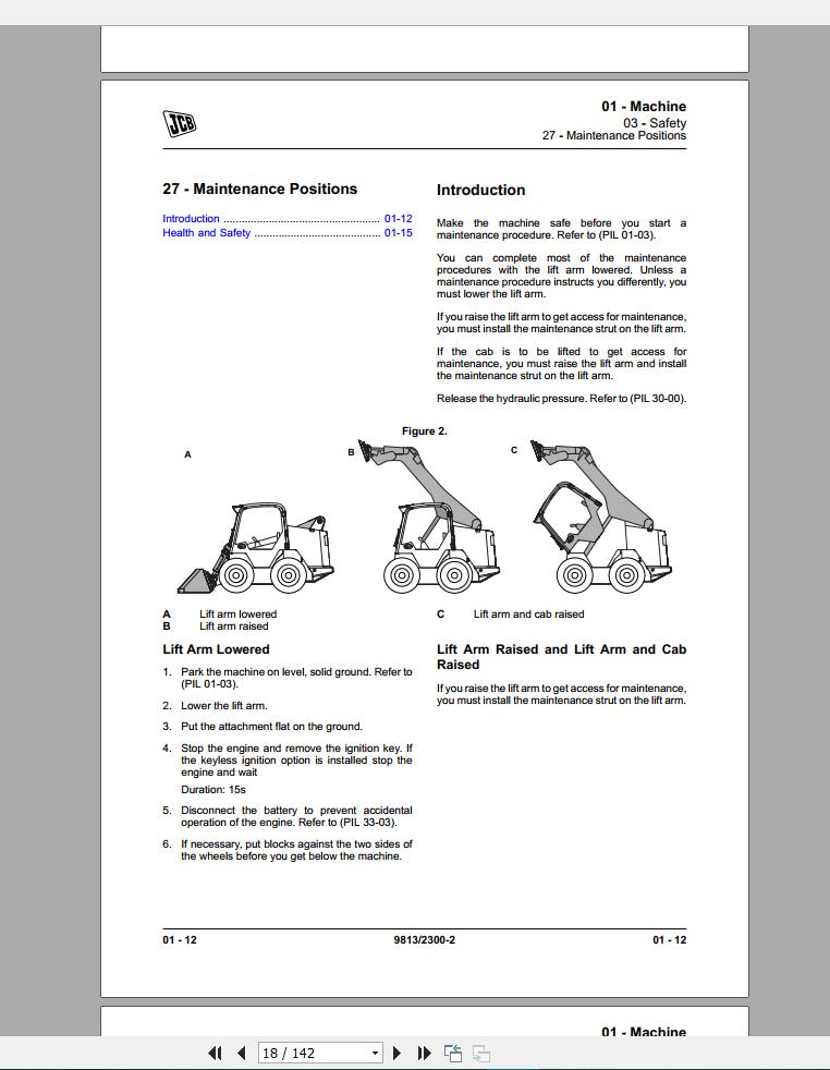 JCB SkidSteer Service Manual New Models Updated 2018 CD