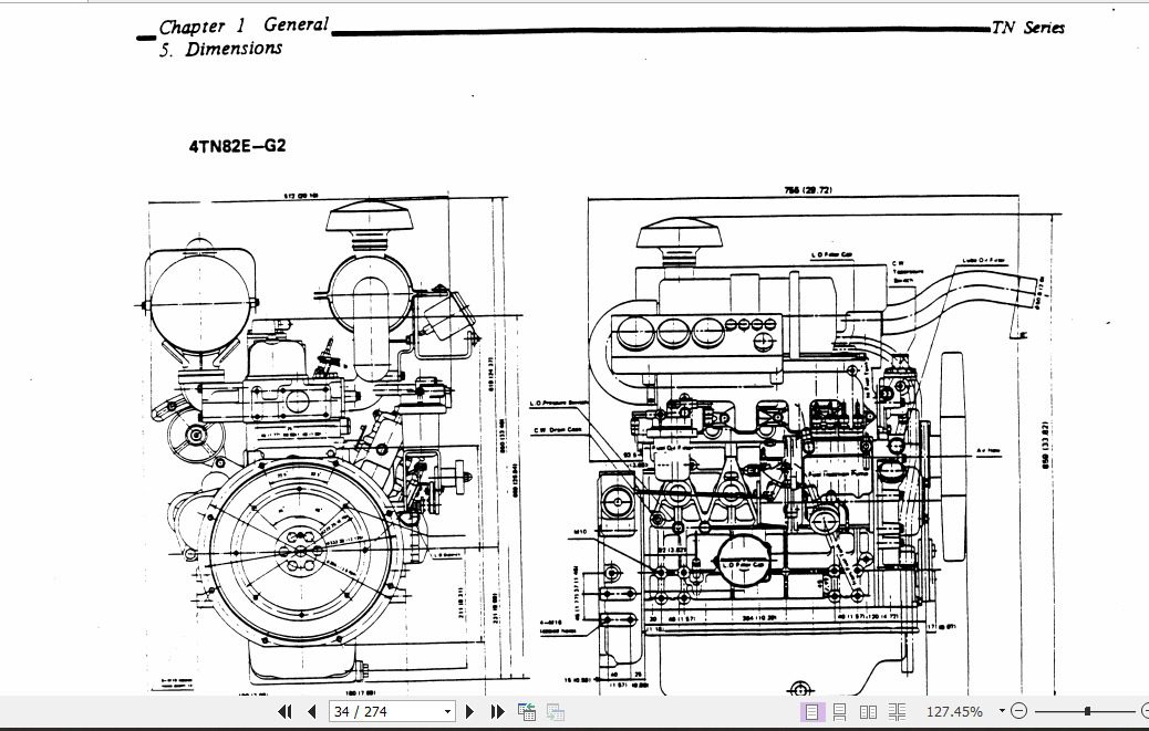 Kobelco Yanmar 2TN 3TN 4TN Diesel Engine Service Manual