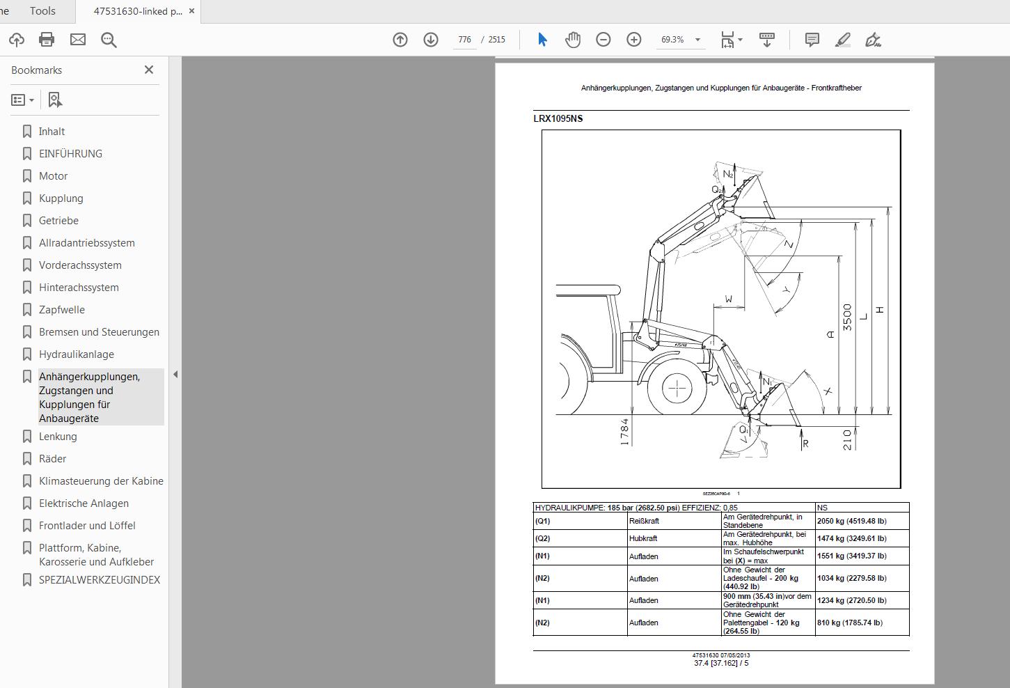Steyr 4085_4095_4105 Tractor Service Manual 47531630