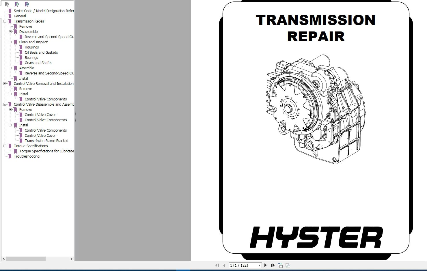Hyster Forklift Class 5 Internal Combustion Engine Trucks H007 (H170HD ...