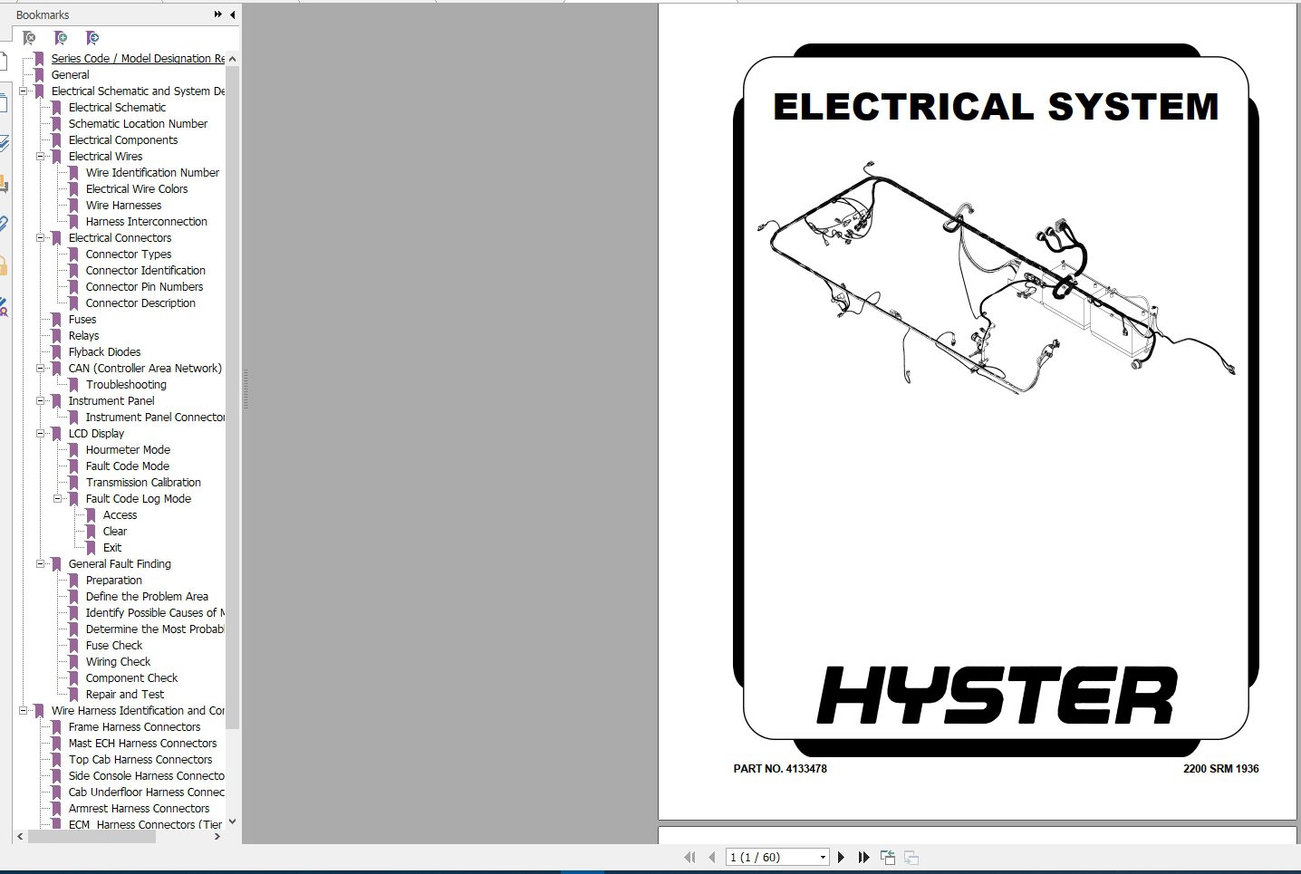 Hyster Forklift Class 5 Internal Combustion Engine Trucks K019 (H300HD2 ...