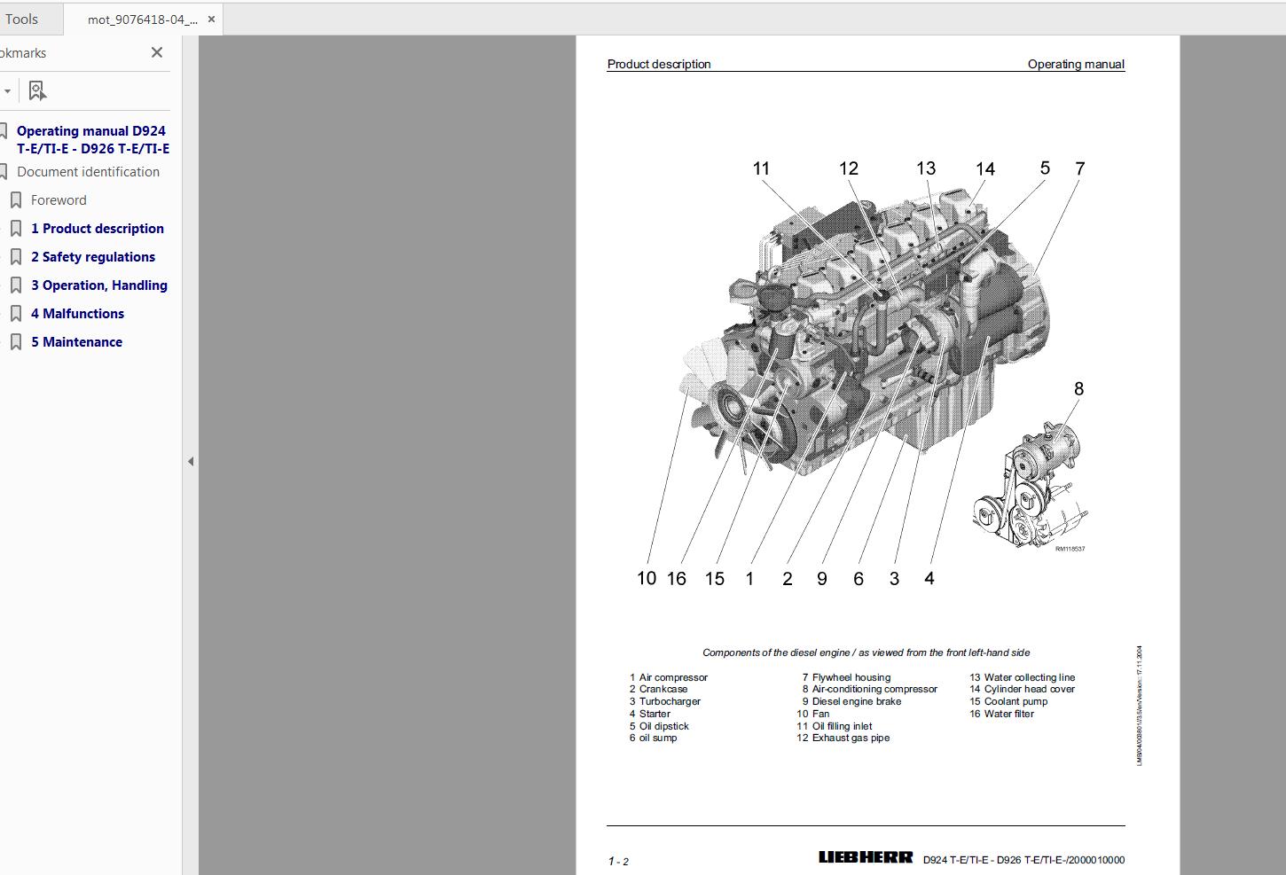 20Liebherr LTM 1040-1 Operating Instructions