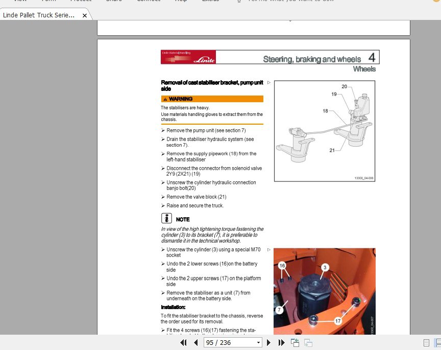 Linde Forklift Series 1158_T20AP-04,T20SP_EN_1305 Service Traning Manuals
