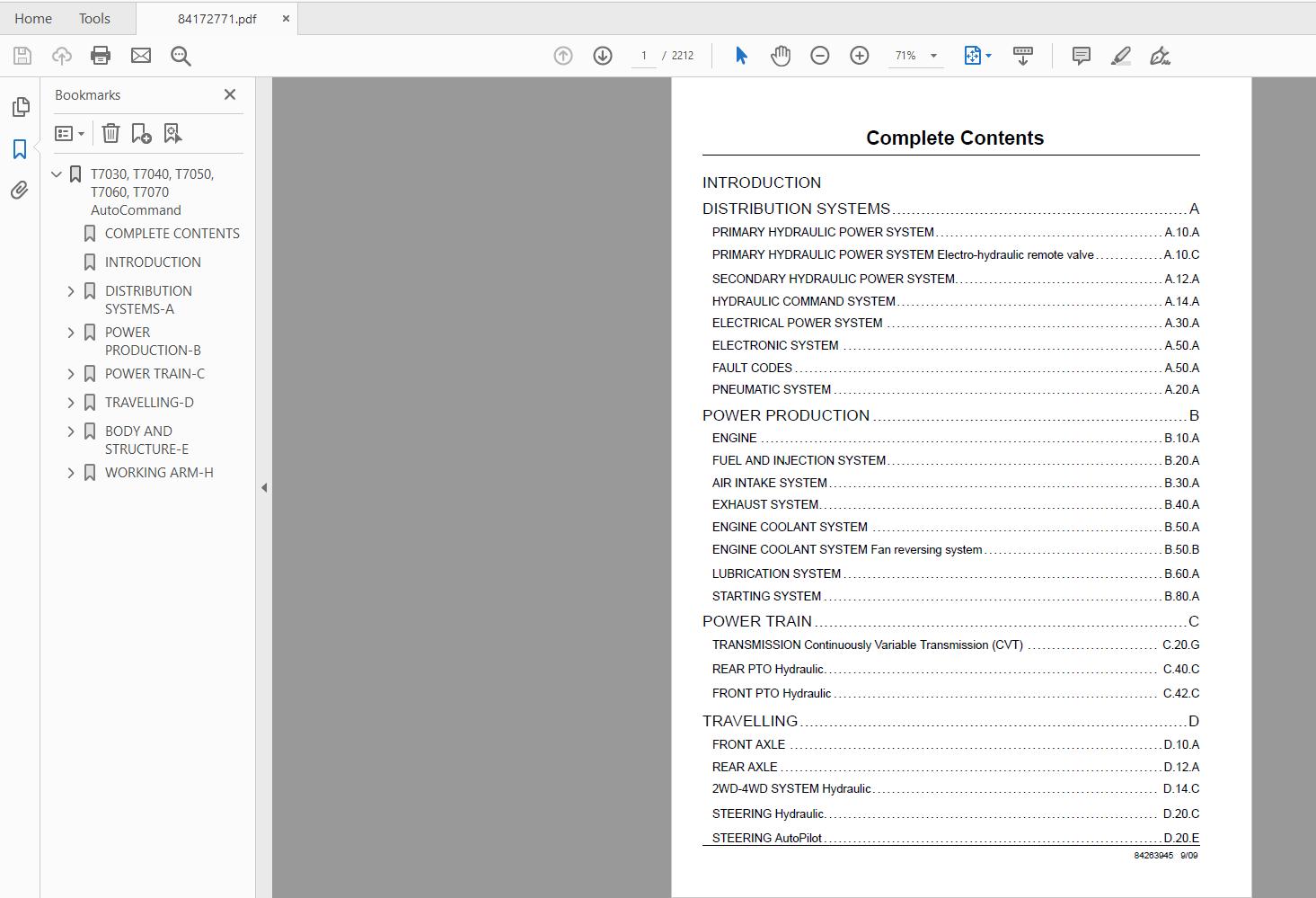 New Holland T7030,T7040,T7050,T7060,T7070 Auto Command CVT Tractor ...