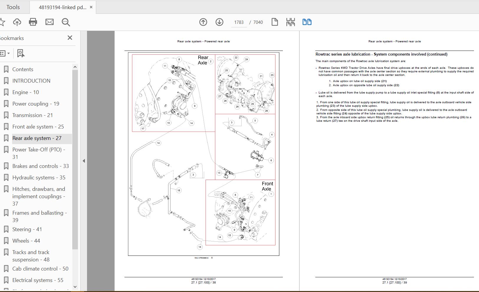 Case IH Tractor Steiger Quadtrac Rowtrac 370, 420, 470, 500, 540, 580 ...