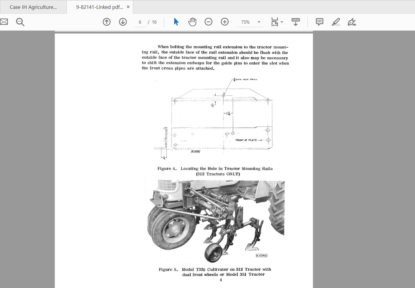 Case IH Tractor Cultivators on 312 And 351 Tractors with Dual or Single ...