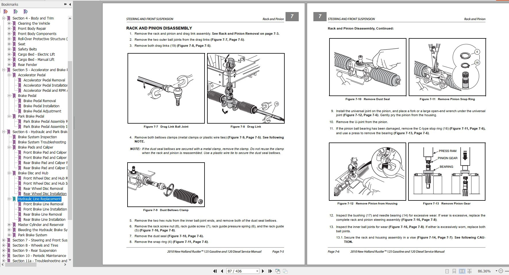 New Holland Rustler 120, Rustler 125 Service Manual