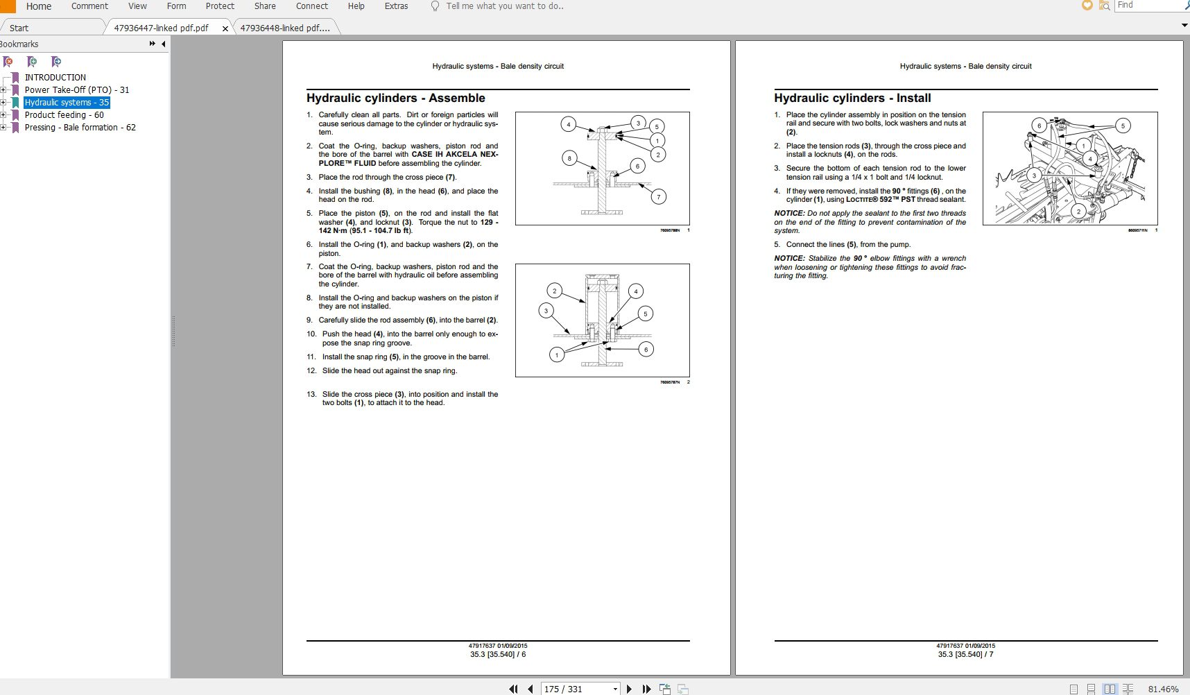CASE IH SB521_SB531_SB541(SB541C)_SB551 Square Bale Service Manual