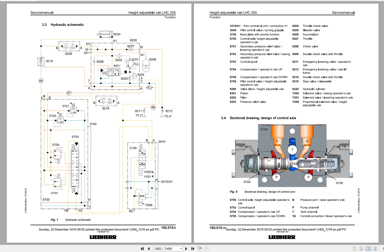 Libherr Hydraulic Excavator LH40-LH50 M,C,T 4F Service Manual_LH50_1216