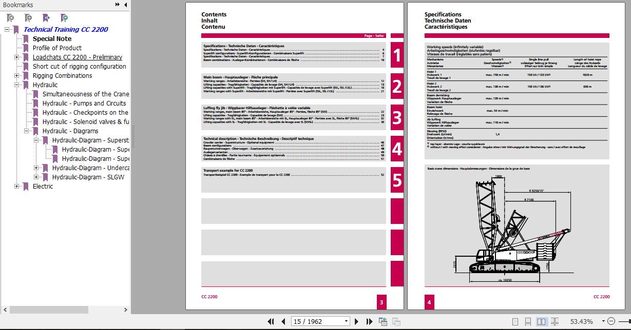 Terex Demag Crawler Crane CC2200 Technical Training Manual_EN