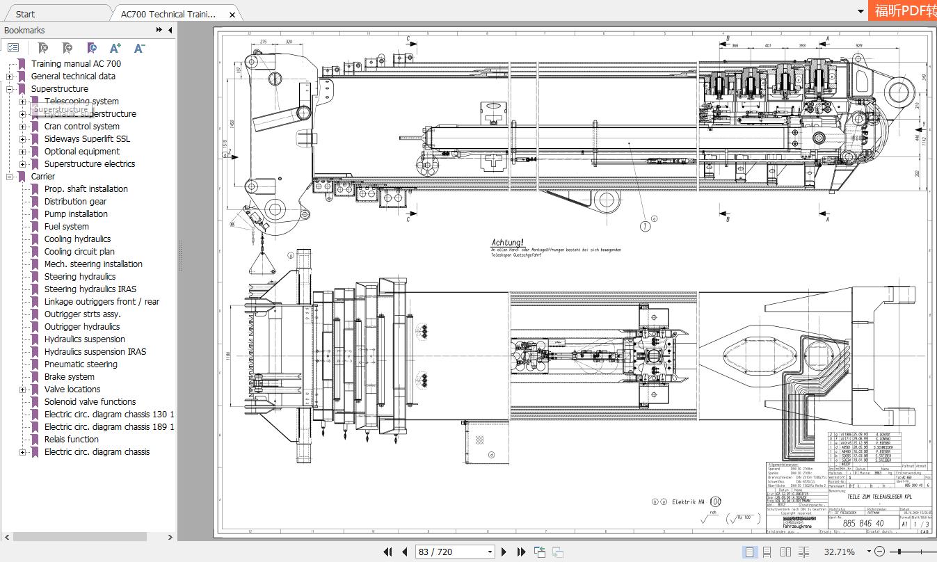 Terex Crane AC700 Technical Training Manual