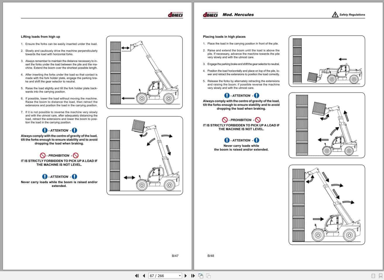 DIECI Telehandler Operation and Maintenance, Part Manual DVD PDF