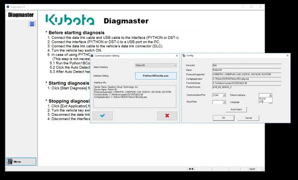 Kubota Diagmaster Diagnostics Software + Data - Auto Repair Software ...