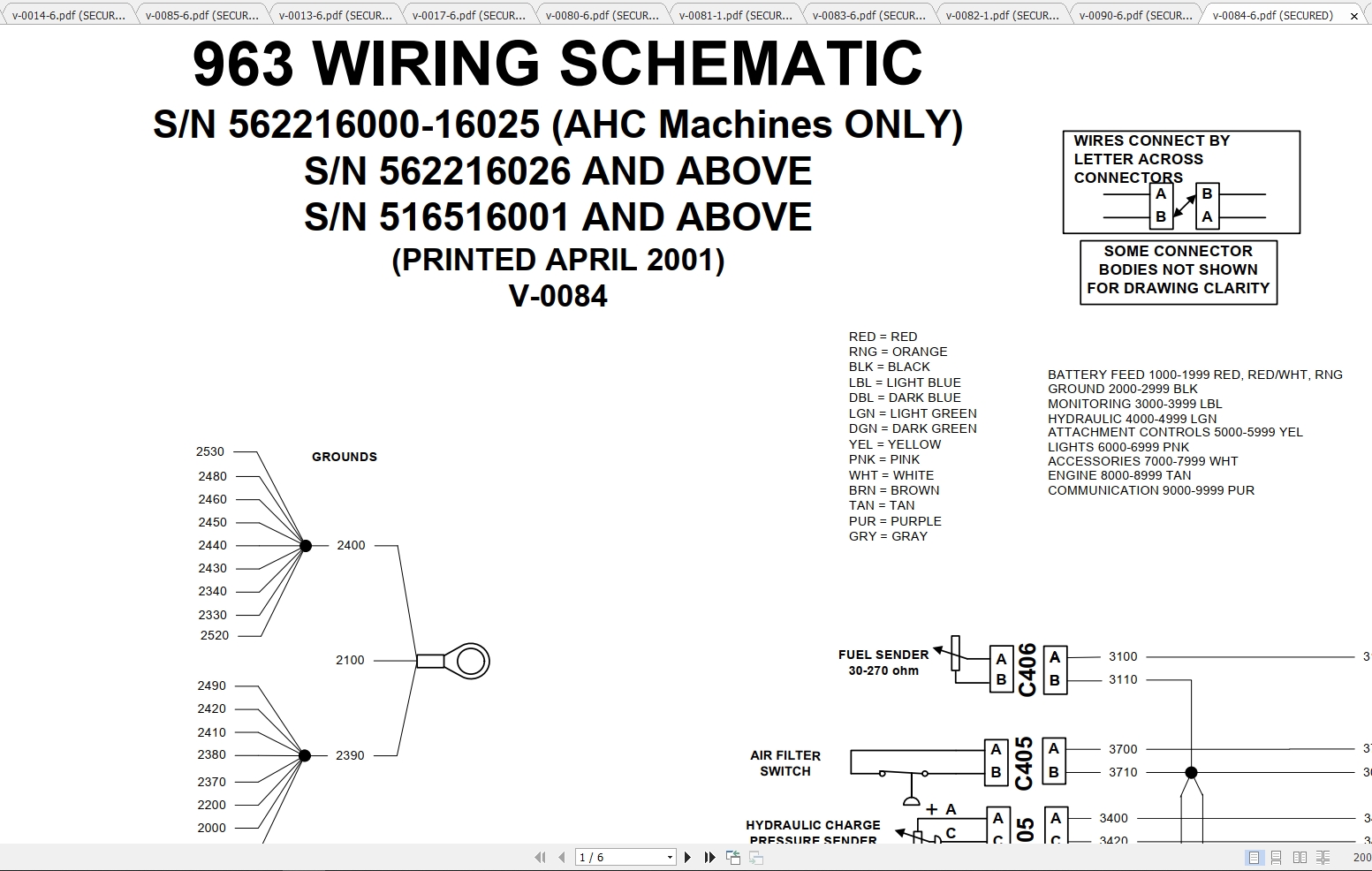 Bobcat Loader 963 Hydraulic & Electrical Schematic