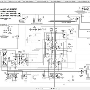 Bobcat VersaHANDLER TTC V519 Hydraulic & Electrical Schematic