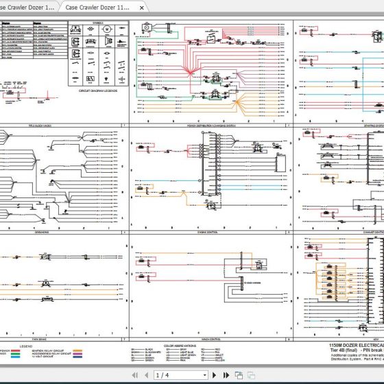 Case Crawler Dozer 1650M Electrical Schematic