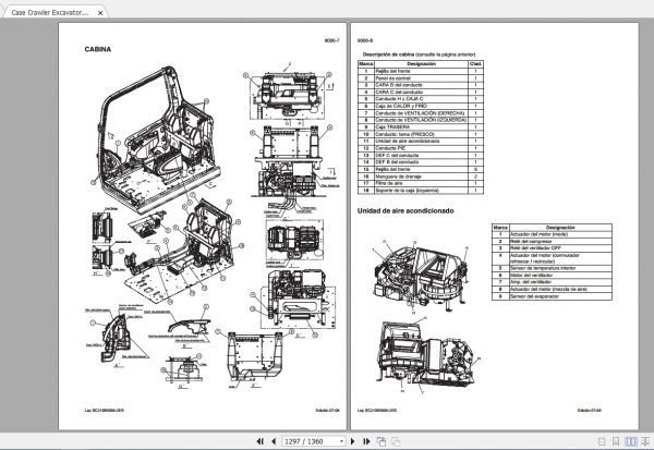 Case Crawler Excavator CX350B, CX370B Service Manual_84124933C_ES
