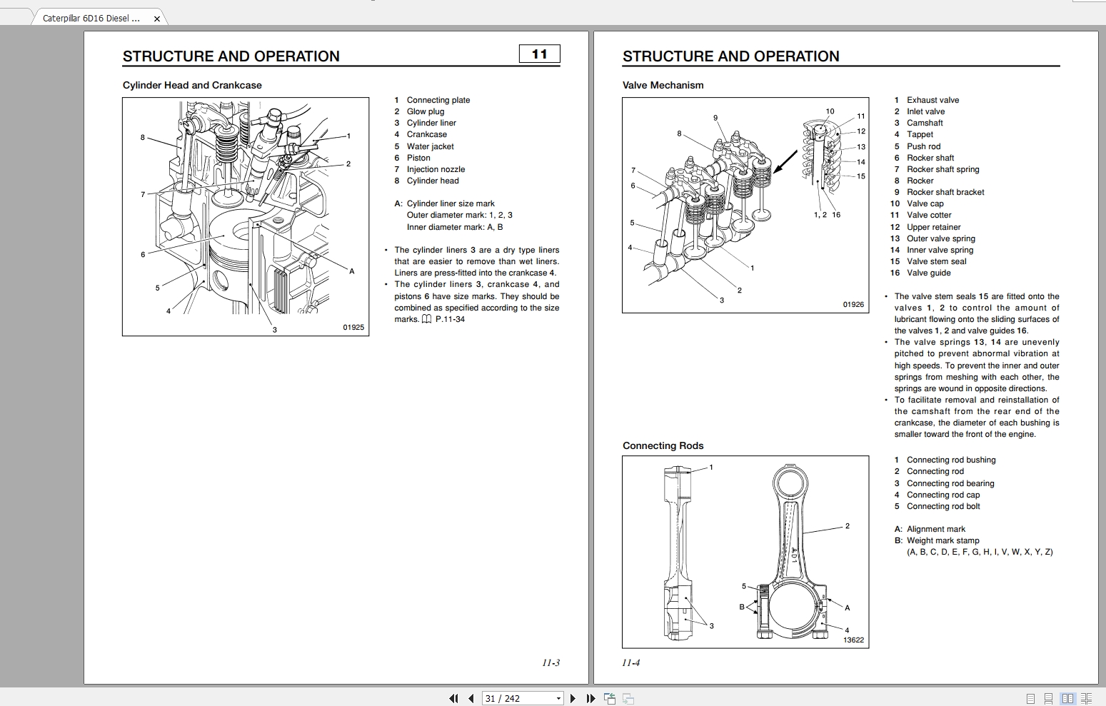 Caterpillar 6D16 Diesel Engine Service Manual 99709 68120 caterpillar-6d16-diesel-engine-service-manual-99709-68120
