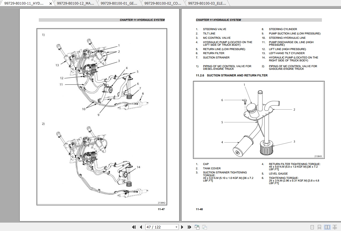 Caterpillar Lift Truck DP30NM Service Manuals