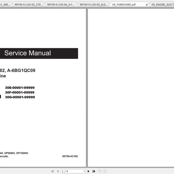 Caterpillar Lift Truck DP70NM Service Manuals