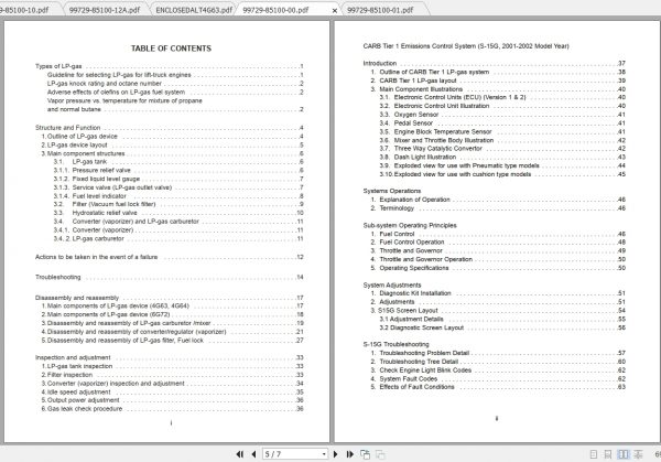 Caterpillar Lift Truck GC18 Service Manuals