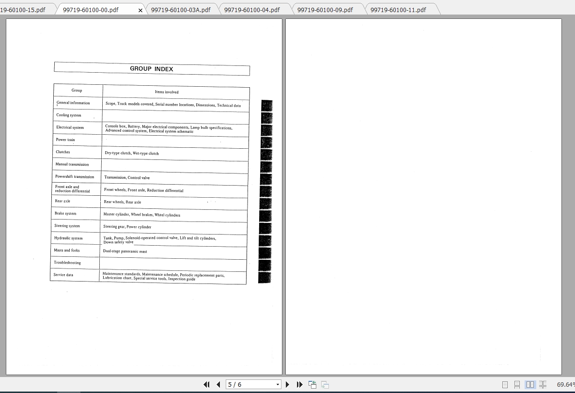 Caterpillar Lift Truck GP15 FC Service Manuals