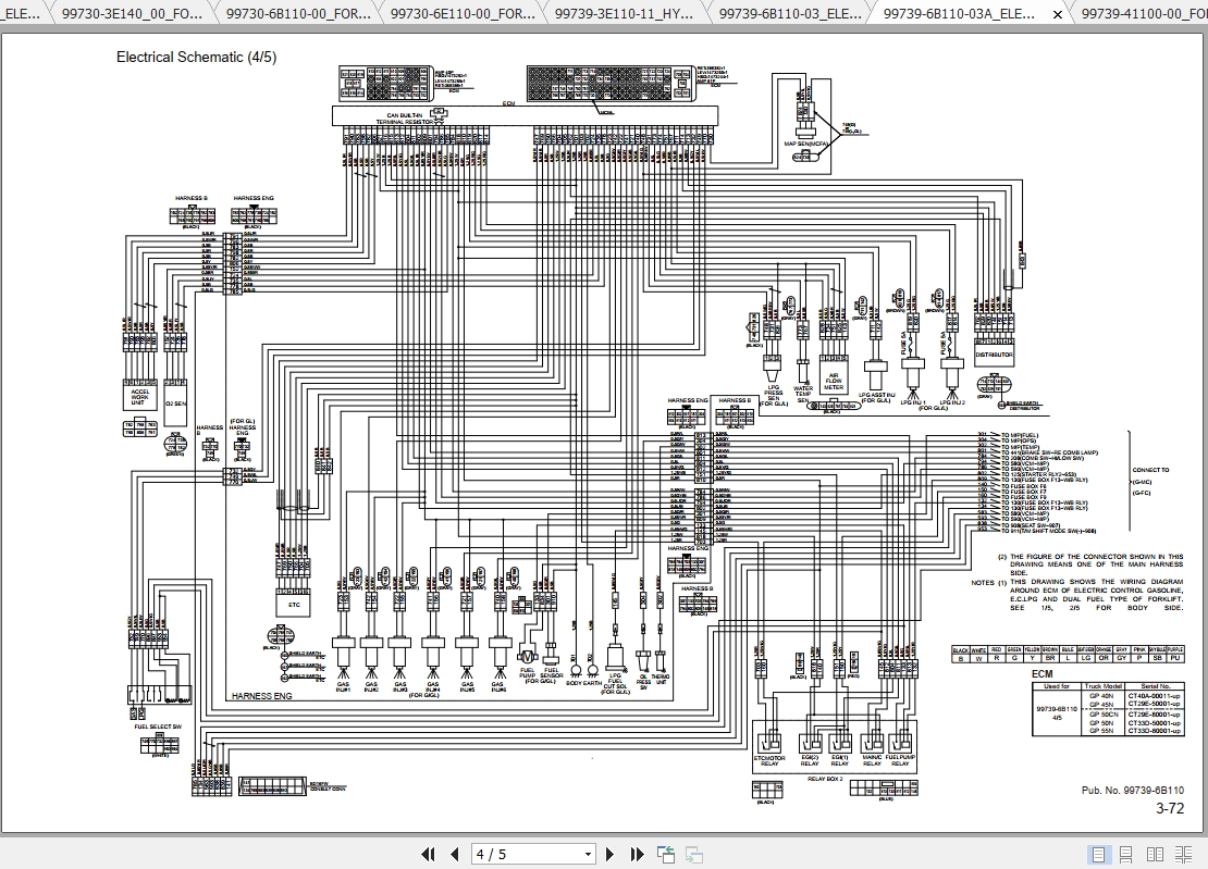 Caterpillar Lift Truck GP50N Service Manuals
