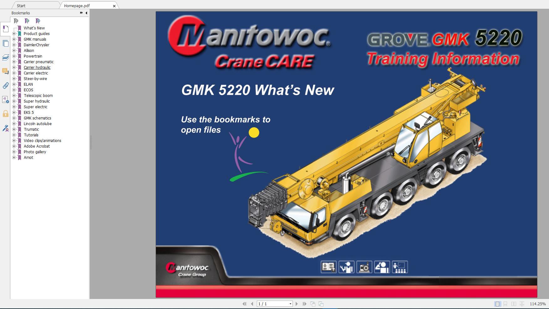 Grove Mobile Crane GMK5220 Training Information