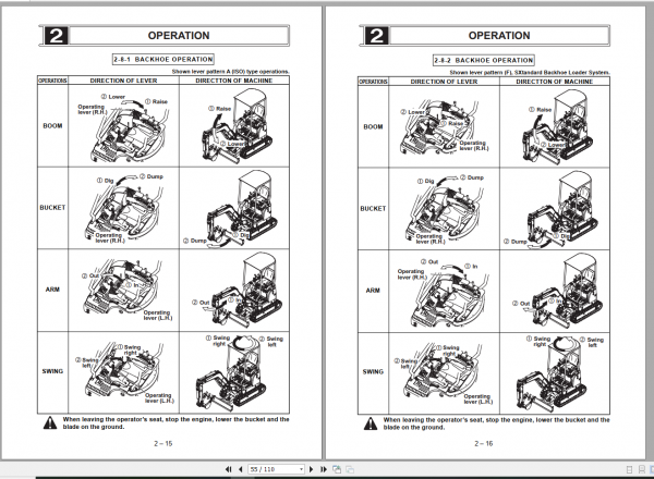 IHI Mini Excavator 15VX Operation Manual_EN