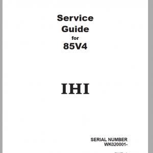 IHI Mini Excavator 38N Parts Manual_EN