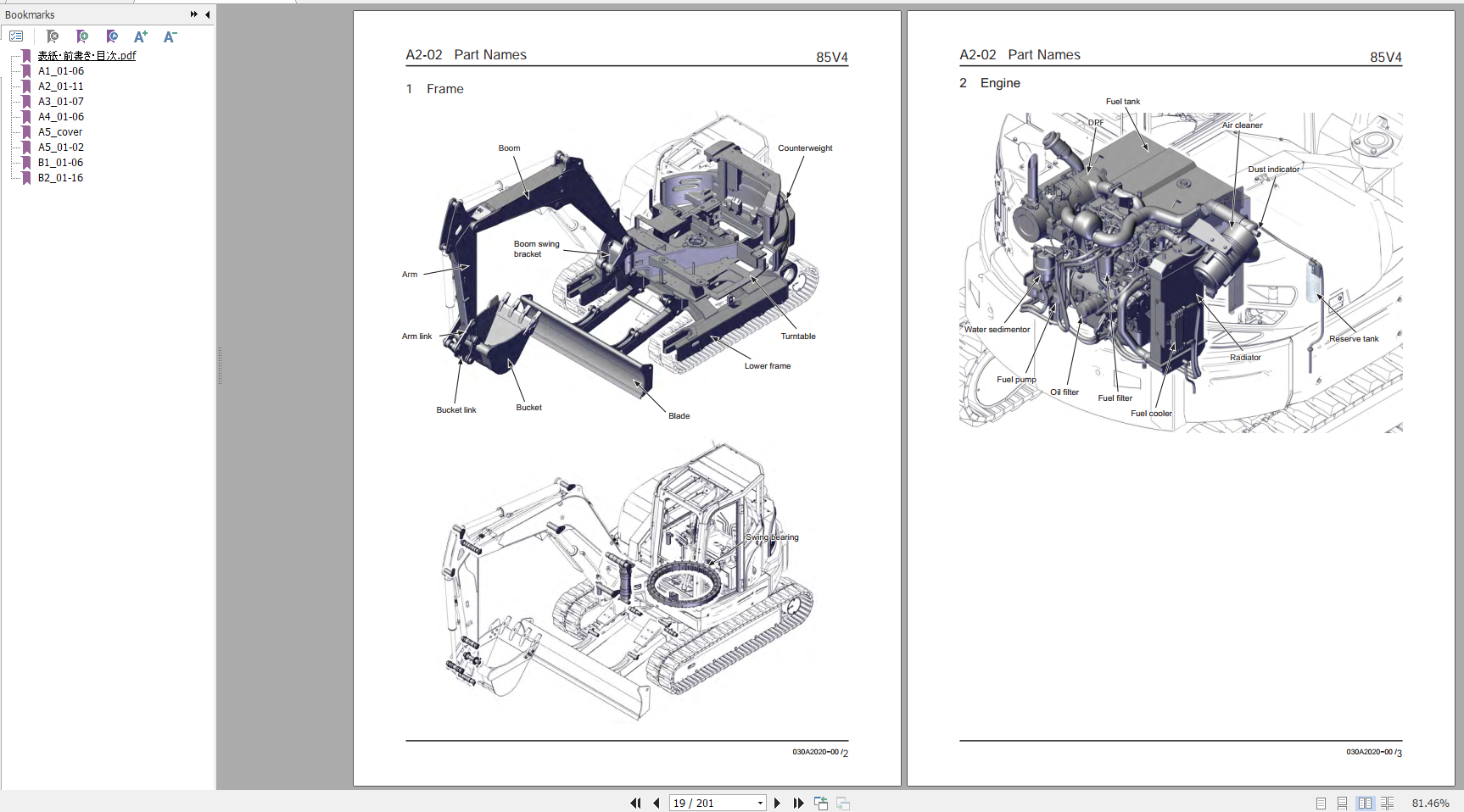 IHI Mini Excavator 85V4 Service Manual_EN