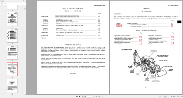 John Deere Backhoe Loader JD410 Maintenance Manual_EN