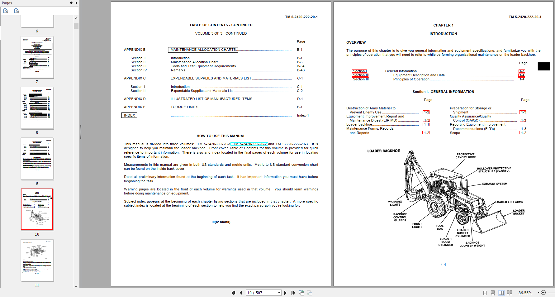 John Deere Backhoe Loader JD410 Maintenance Manual_EN