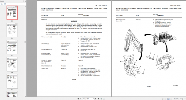 John Deere Backhoe Loader JD410 TM5 Maintenance & Technical Manual_EN