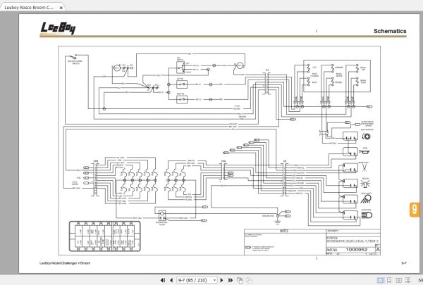 Leeboy Rosco Broom Challenger V Operations, Service and Parts Manual