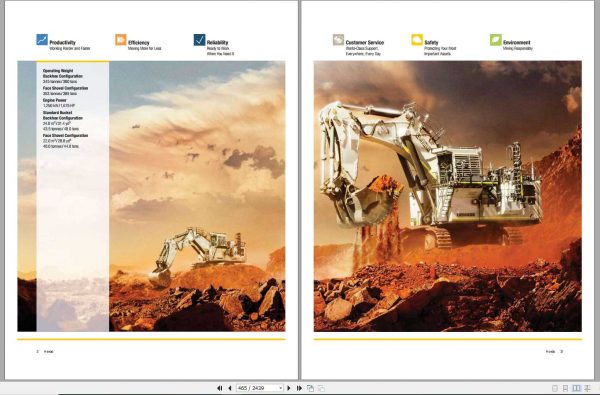 Liebherr Hydraulic Excavators R9400E 30619 Service Manual
