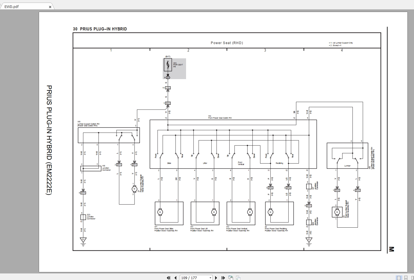 Toyota Prius Plug-in Hybrid [2014.05] Electrical Wiring Diagram