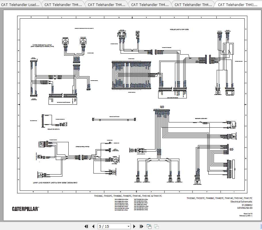 CAT Telehandler TH417C Operation, Parts and Maintenance Manual